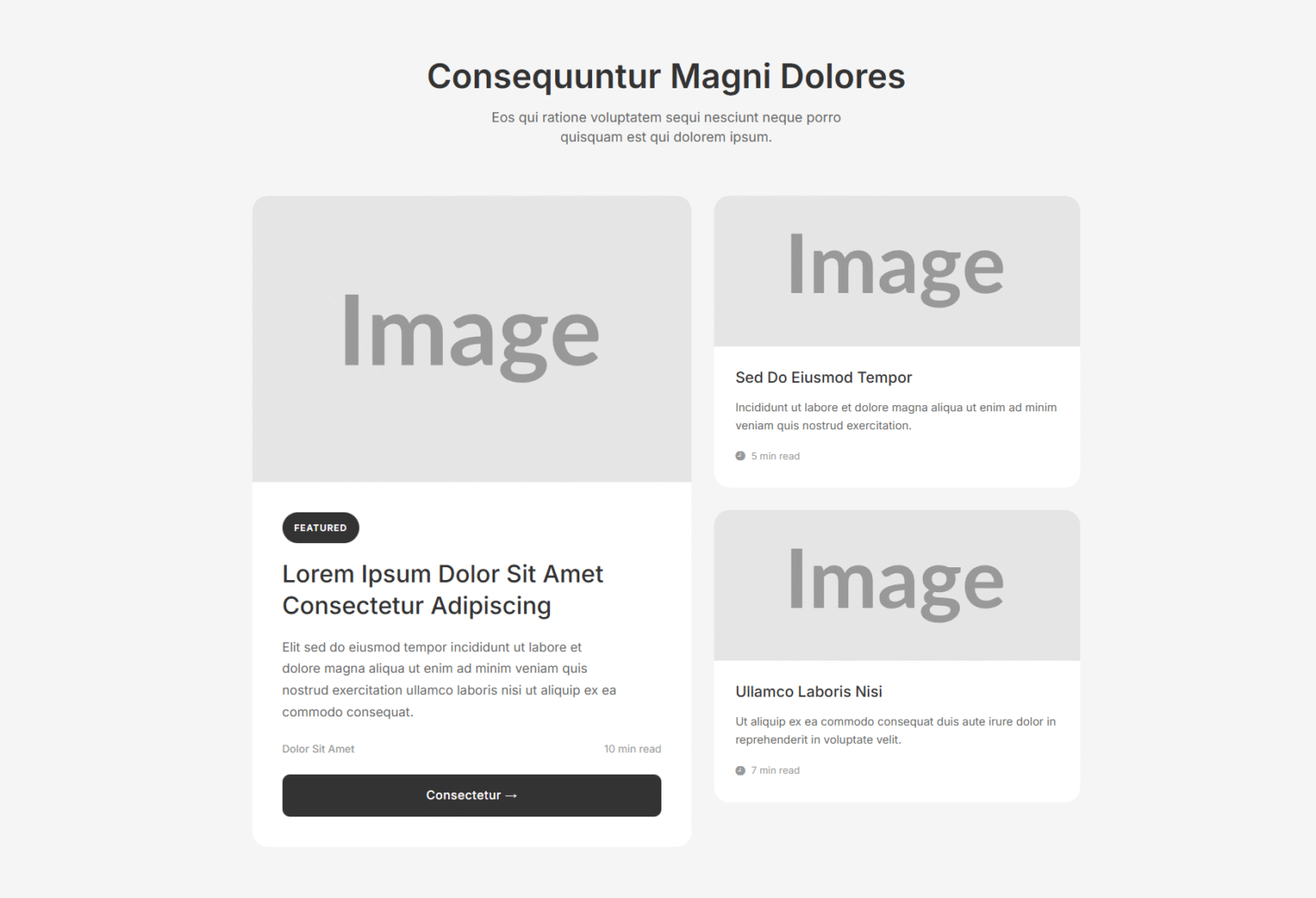 Cards Wireframe for bricks builder